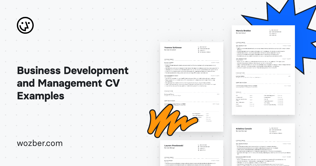 92 Business Development and Management CV Examples | Wozber