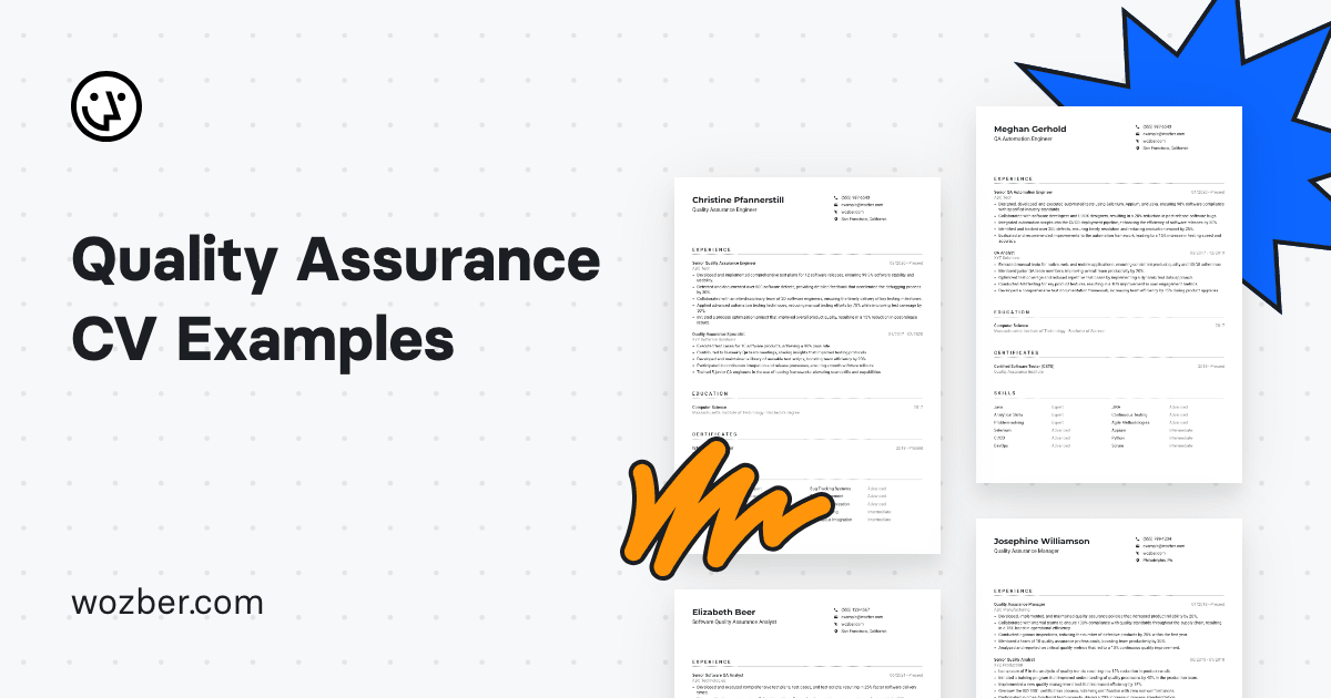 36 Quality Assurance CV Examples | Wozber