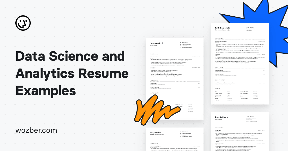 59 Data Science and Analytics Resume Examples | Wozber