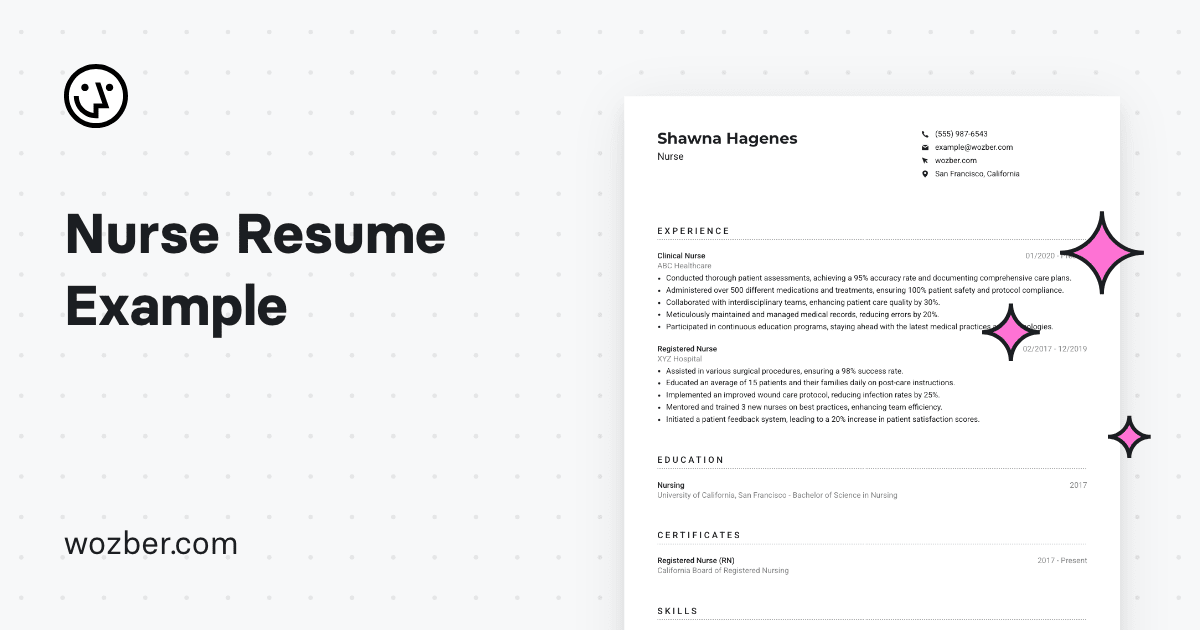 Nurse Resume Example