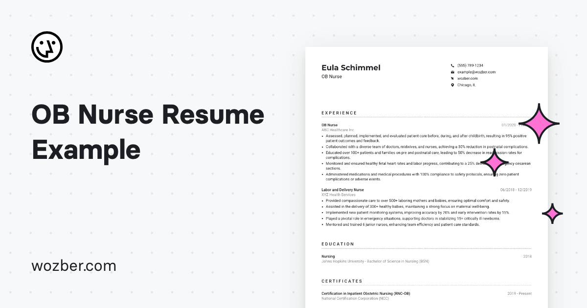 OB Nurse Resume Example